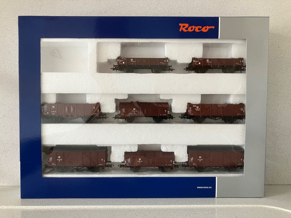 Roco H0 8 deutsche güterwagen DR NEU (Neu (gemäss Beschreibung)) in ...
