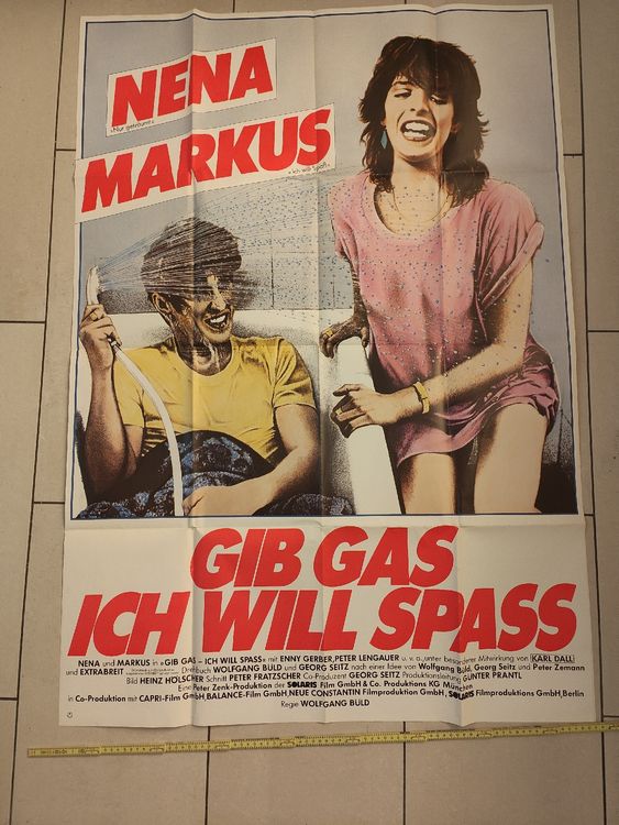 affiche Nena Markus Gib Gas ich Will Spass 1,20*80 cm (Gebraucht) in Prilly für CHF 6 – mit ...