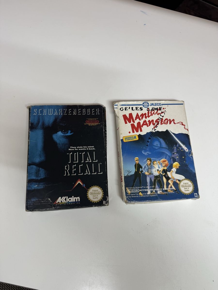 Nintendo NES Klassiker: Total Recall & Maniac Mansion! (Gebraucht) in ...