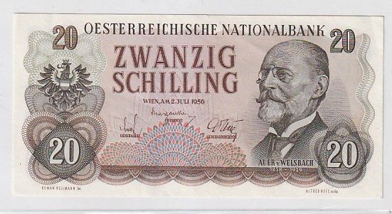 20 SCHILLING - 2 LUGLIO 1956 | Kaufen auf Ricardo