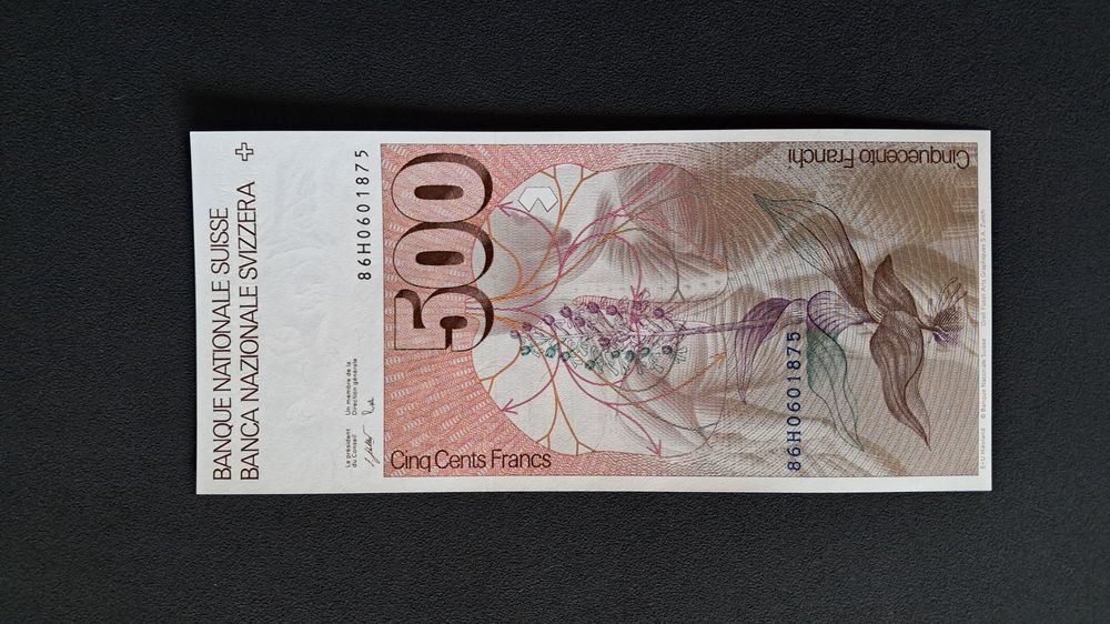 Schweiz 500 Franken 1986 Bankfrisch (Neu und originalverpackt) in ...