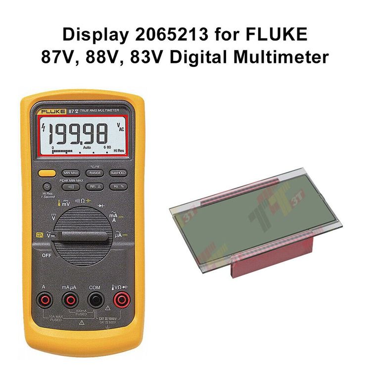 Fluke Display mit Zebra Streifen für Model: 87V, 88V und 83V (Neu und ...