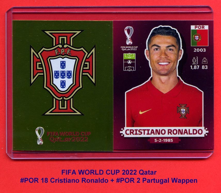 Cristiano Ronaldo Panini Sticker WM 2022 Qatar | Acheter sur Ricardo