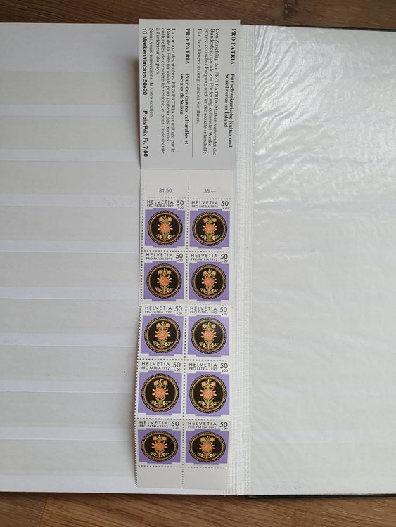 Markenheft Pro Patria 1992 postfrisch** | Kaufen auf Ricardo