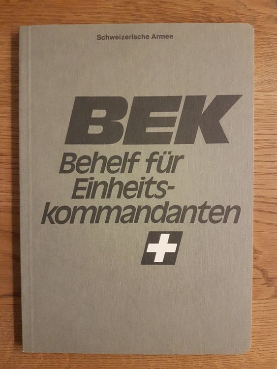 Bek Behelf Für Einheitskommandanten Kaufen Auf Ricardo