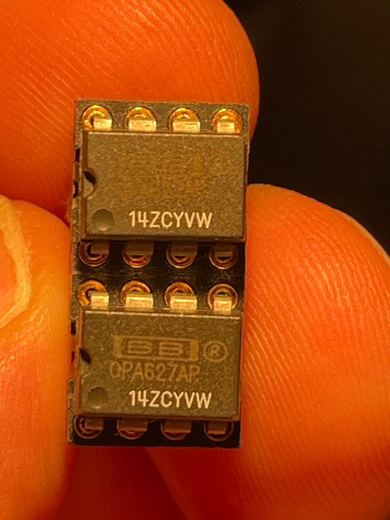 High-End OP-Amp Kit 4xOPA 627AP mit Browndog Adapter und DIP (Neu ...