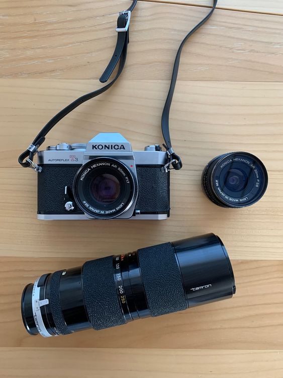 KONICA T3 50mm + 28mm + 80-250mm | Kaufen auf Ricardo
