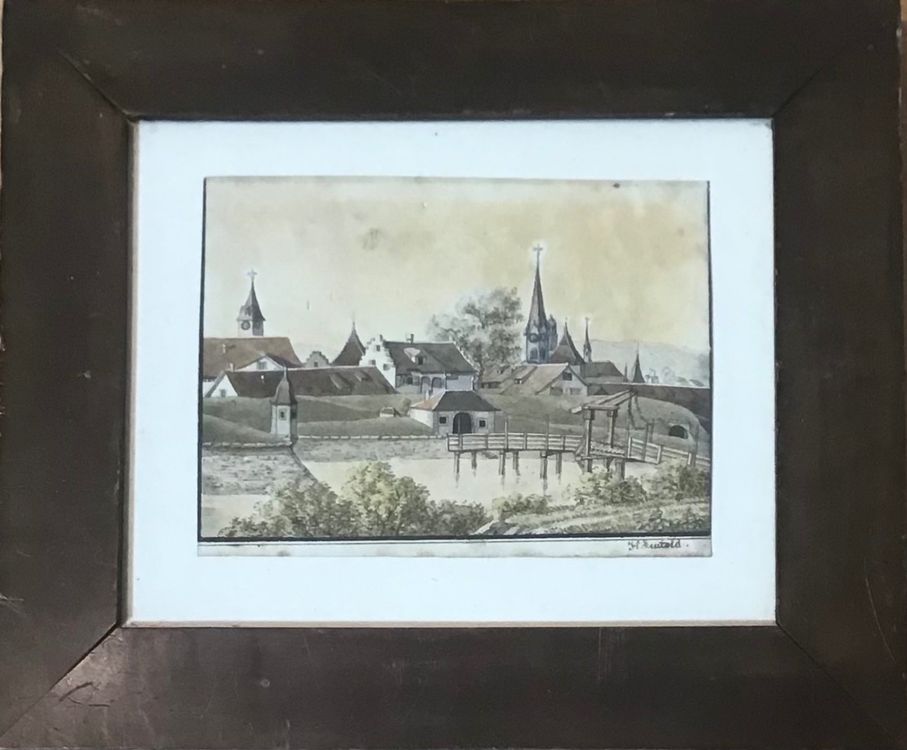 Hans Felix LEUTHOLD (1836-1859) Antike Aquarell | Kaufen auf Ricardo