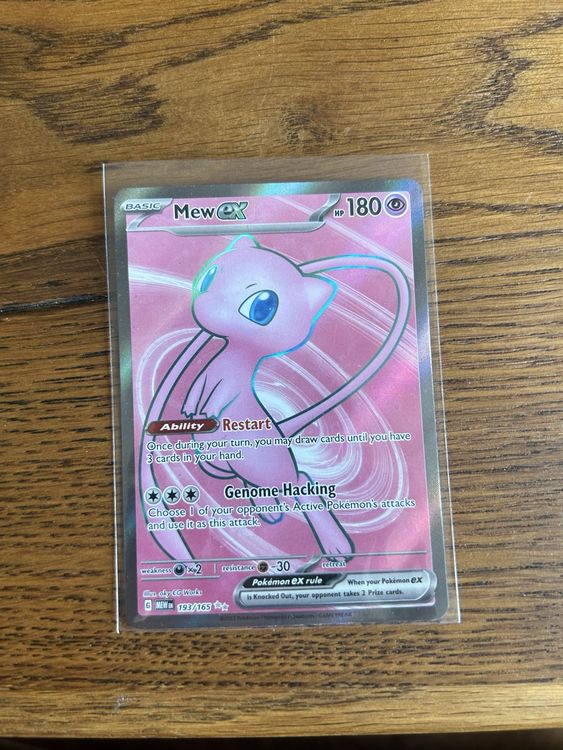 Mew ex full art pokemon 151 (Neu (gemäss Beschreibung)) in Cheyres für ...
