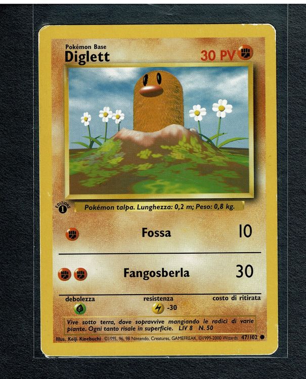 Carta Pokemon Diglet set base 1st edition ITA (Gebraucht) in Zürich für ...