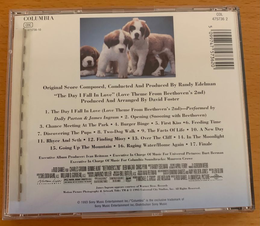 "BEETHOVEN'S 2ND" Soundtrack zum Kinofilm (Gebraucht) in Hombrechtikon ...