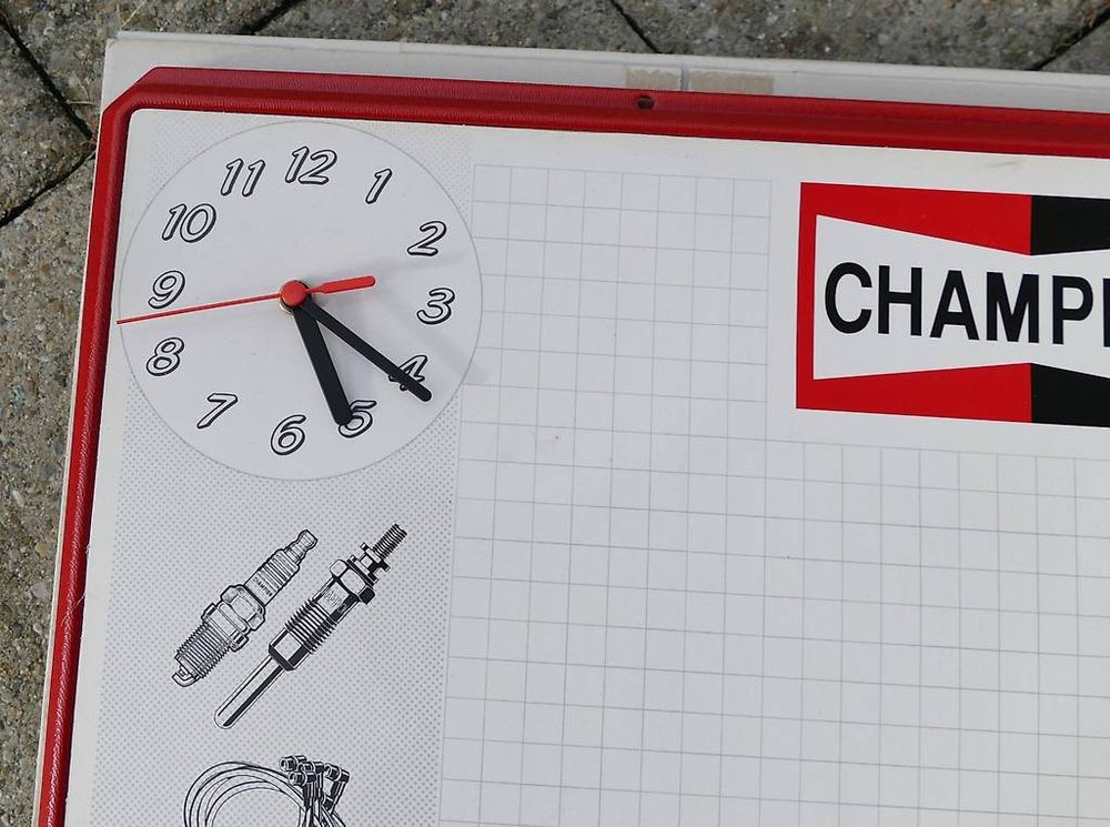 Seltene Pinwand Chapion für die Oldtimer- Werkstatt Fahrzeug (Gebraucht ...