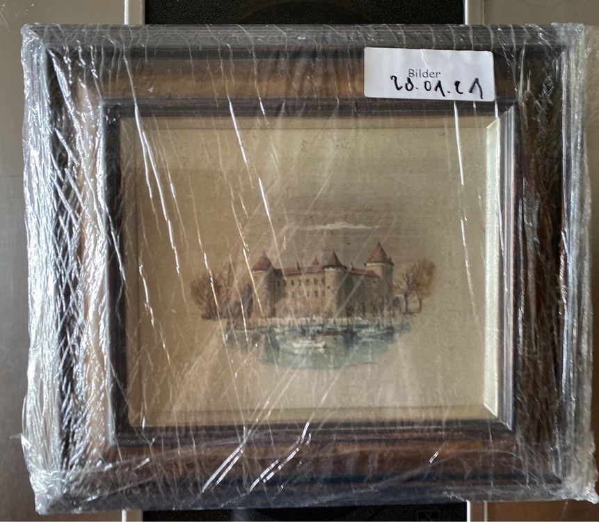 Gemälde Schloss im Winter, R. Y. Hauser signiert gerahmt (Gebraucht) in Kirchberg BE für CHF 200 ...