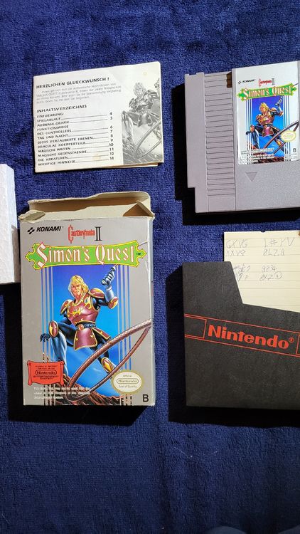 Nintendo Nes OVP / Castlevania 2 Simon's Quest (Neu (gemäss ...