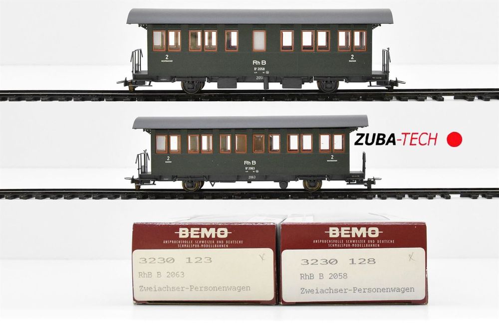 Bemo 2x Personenwagen RhB H0m GS mit OVP (Gebraucht) in St. Gallen für CHF 62.5 – mit Lieferung ...