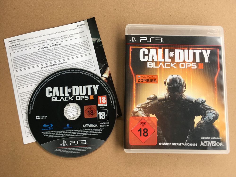 CALL OF DUTY BLACK OPS 3 für Ps3 (Gebraucht) in St.Gallen für CHF 9.9 ...