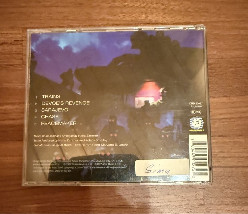 The Peacemaker Soundtrack - Hans Zimmer (Gebraucht) in Toffen für CHF 3 ...