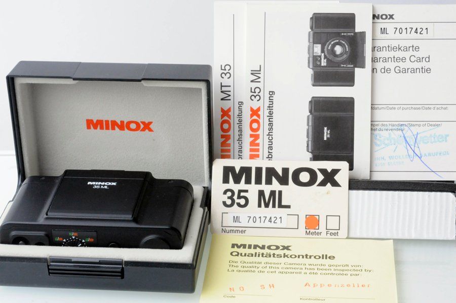 Neue Minox 35 ML in Originalbox. Ca. 1990. Damals Fr. 498.00 (Neu und ...