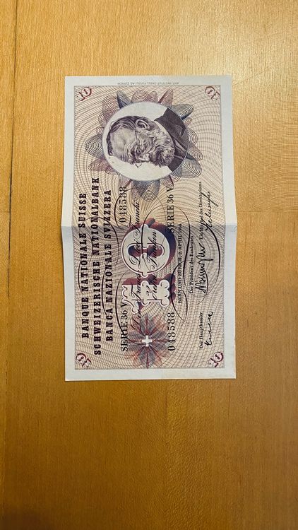 Schweizer Banknote 10 CHF / 1964 | Kaufen auf Ricardo