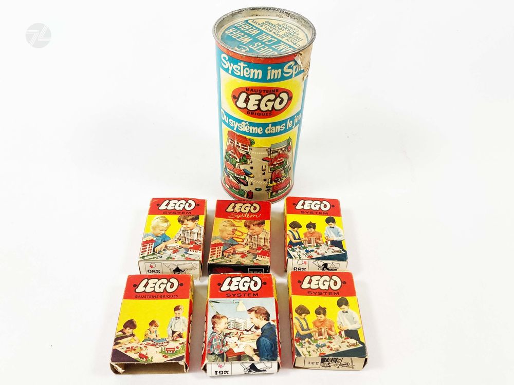 Vintage LEGO System im Spiel Dose + 6 Schachteln Box OVP (Gebraucht) in ...
