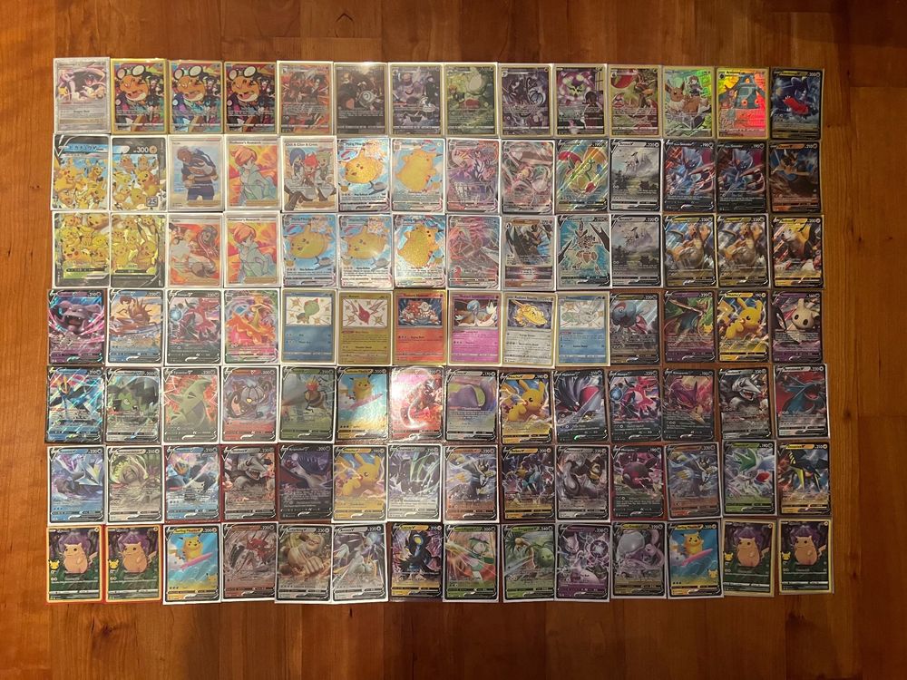 98 x Seltene Pokemon Karten: Character Rare/V/VMax/Shiny,etc (Neu ...