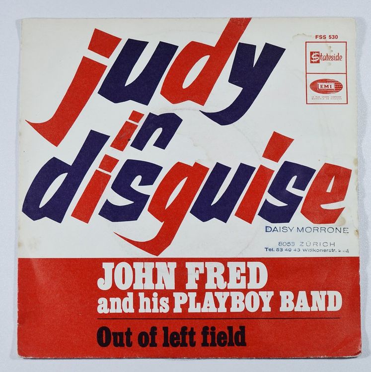 Single: JOHN FRED & HIS PLAYBOY BAND - Judy in Disguise | Kaufen auf ...