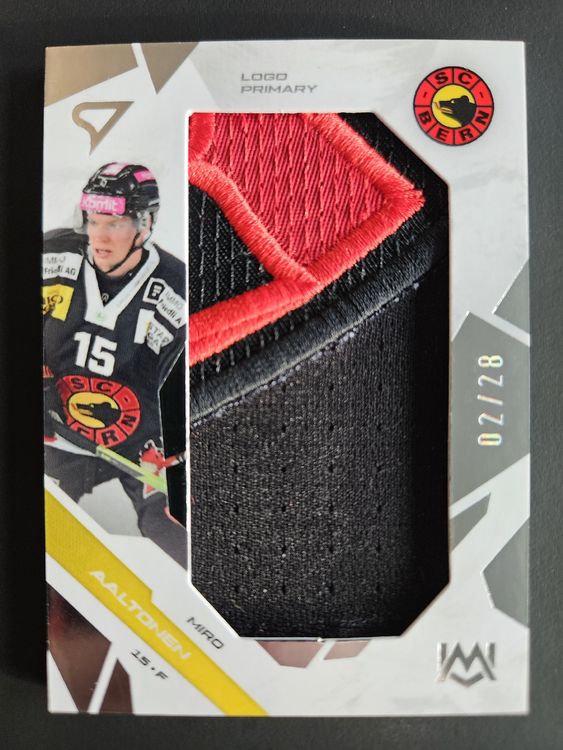 Miro Aaltonen SCB SC Bern Unique Mark Logo Primary Karte /28 (Neu ...