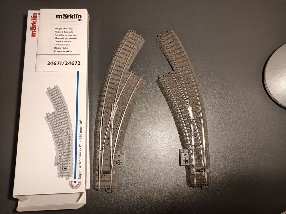Märklin C-gleis Weichen 24672 & 24671 | Kaufen auf Ricardo