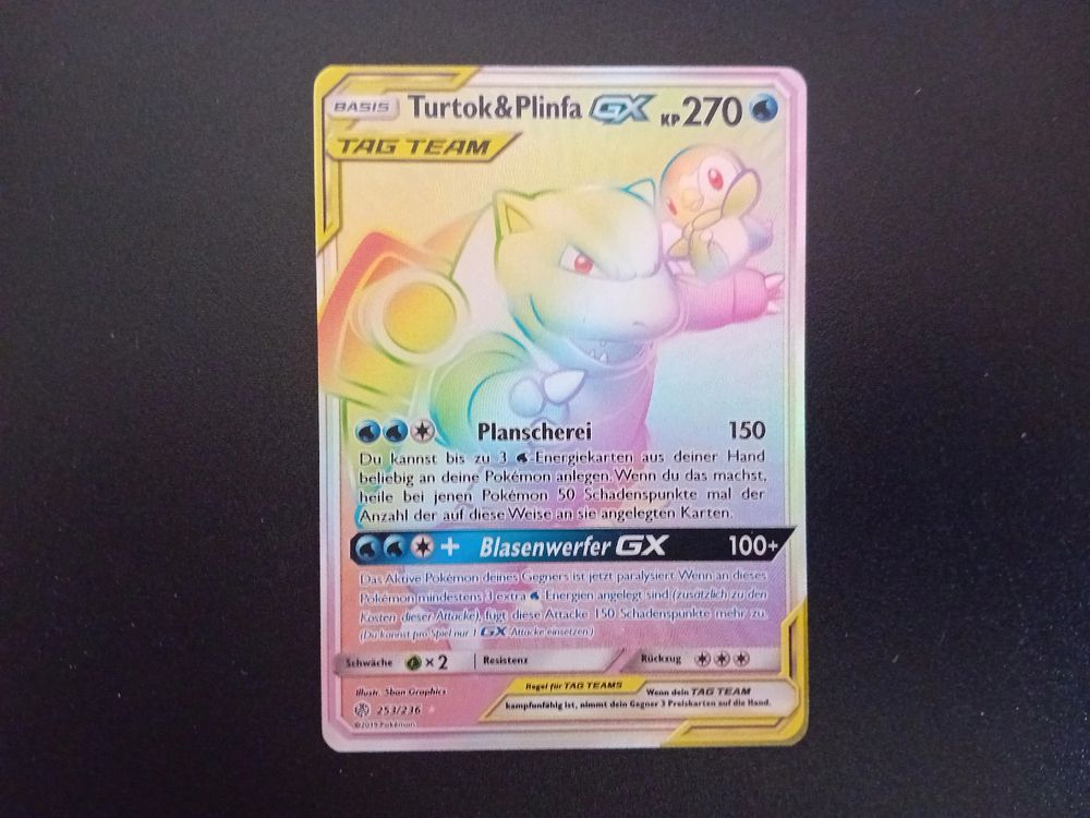 Pokemon Turtok & Plinfa gx tag team cosmic eclipse. Ex 🇩🇪 (Gebraucht ...