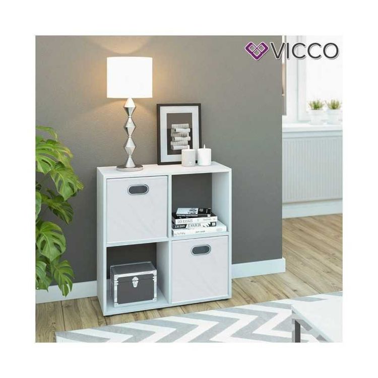 TETRA Raumteiler 72x72cm - Weiss Paravent Regal (Neu und ...