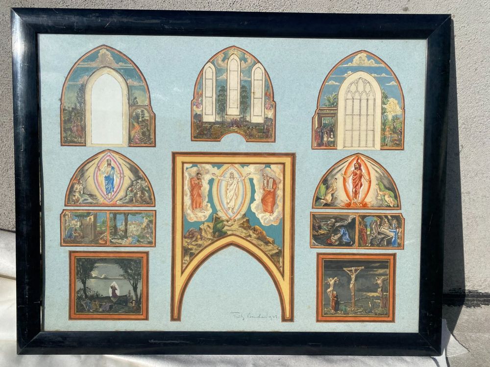 Fritz Bernhard 1895-1966 Aquarelle im Rahmen signiert Gemäld (Gebraucht) in Vacallo für CHF 70 ...