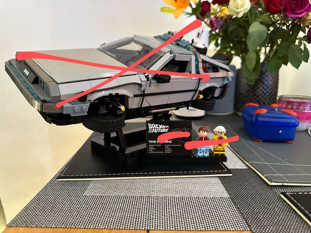 Display Stand for Lego 10300 Back to the Future time machine (Neu ...