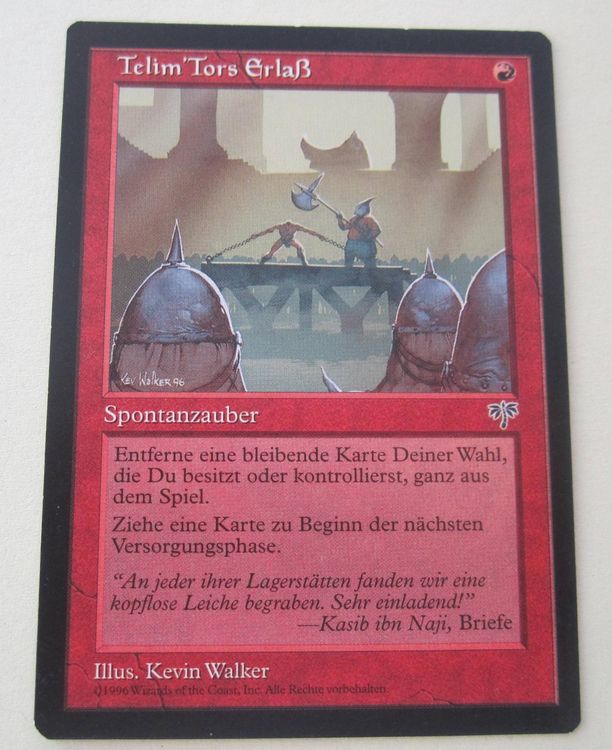 Magic the Gathering Karte Telim Tors Erlass Mirage | Kaufen auf Ricardo