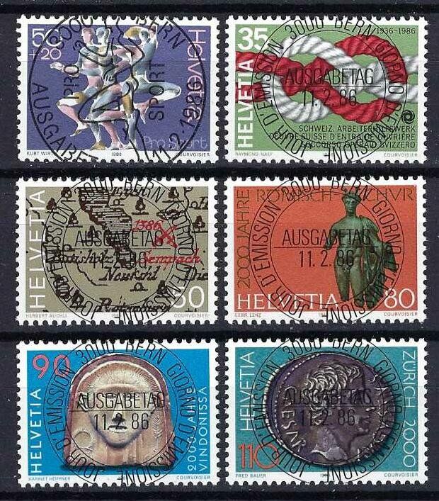 1986 Sondermarken Serie mit ET Vollstempel | Kaufen auf Ricardo