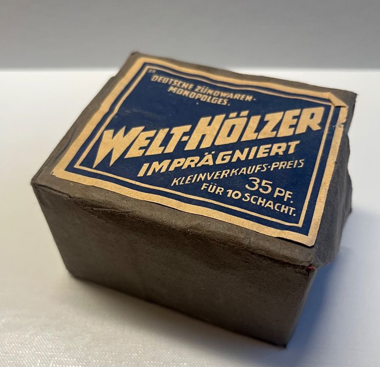 Originale Welt-Hölzer Verpackung – ca. 1930er/40er Jahre (Gebraucht) in ...