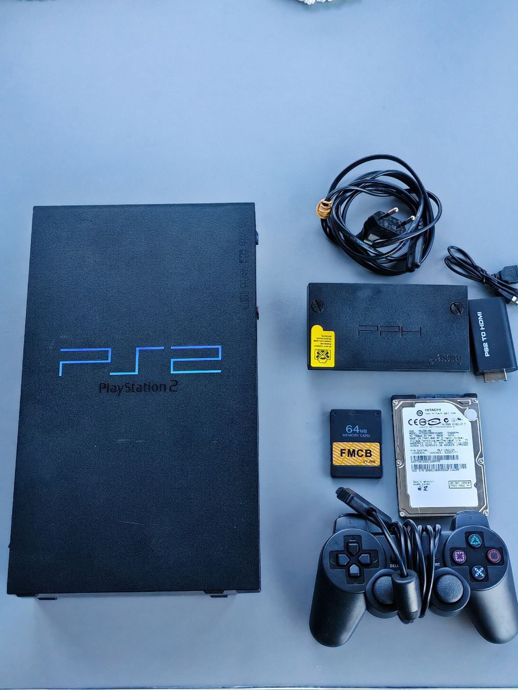 Playstation 2 (PS2) Konsole + FMCB + HDD (Gebraucht) in Davos Dorf für ...