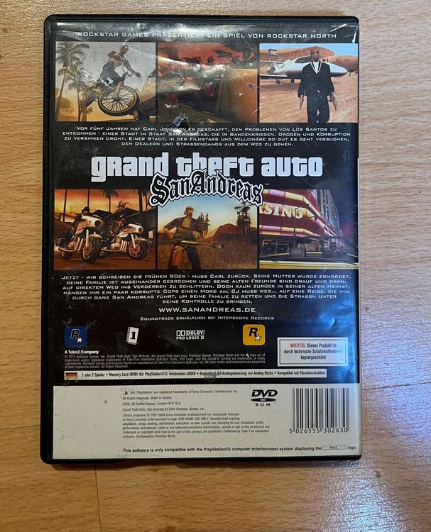 Grand Theft Auto San Andreas (GTA SA) Ps2 | Kaufen auf Ricardo