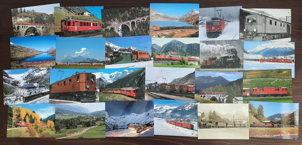 150 Postkarten Rhätische Bahn RhB (Gebraucht) in Bever für CHF 80 – mit ...