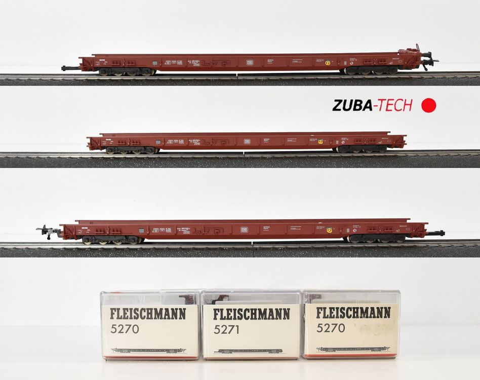 3x Fleischmann RoLa-Wagen DB H0 GS mit OVP (Gebraucht) in für CHF 79 ...