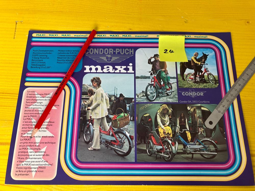 Maxi Condor Puch Mofa Prospekt (Gebraucht) in für CHF 20 – mit ...