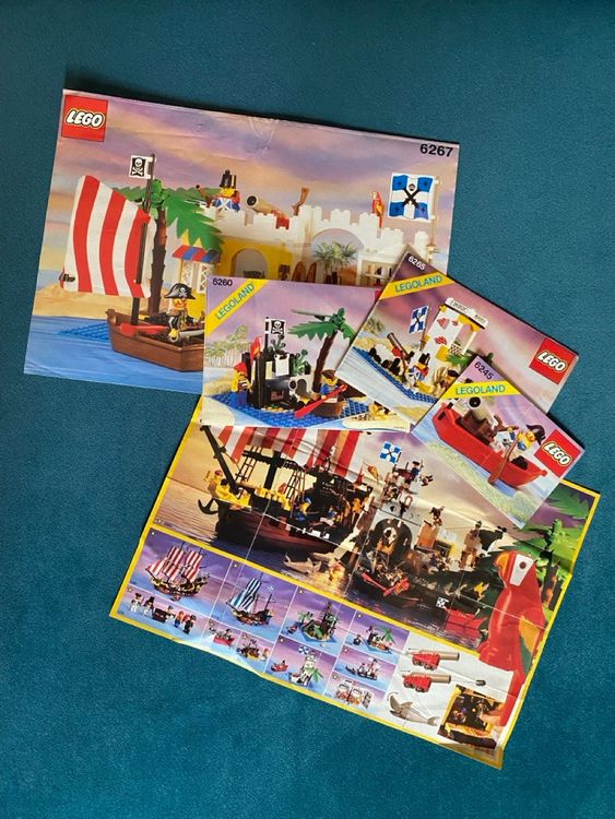 Vintage LEGO Pirates Anleitungen (6245, 6260, 6265, 6267) (Gebraucht ...
