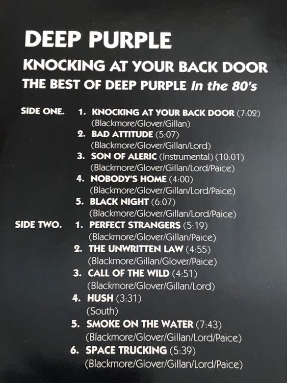 Deep Purple. 1992. Knocking At Your Back Door | Kaufen auf Ricardo