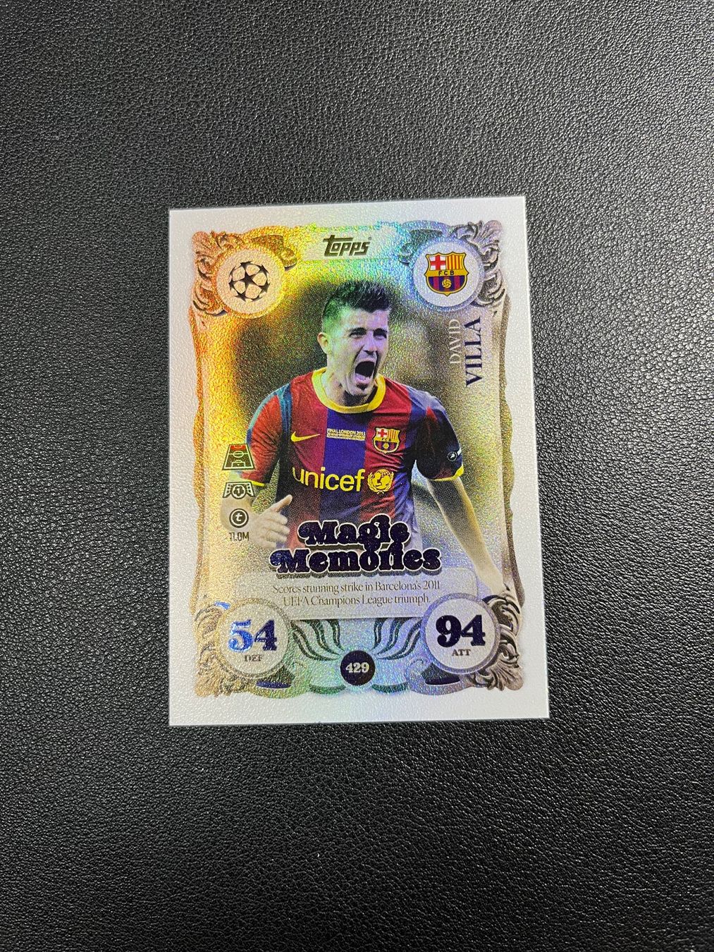 Topps Match Attax 2025/26 David Villa 429 (Neu (gemäss Beschreibung ...