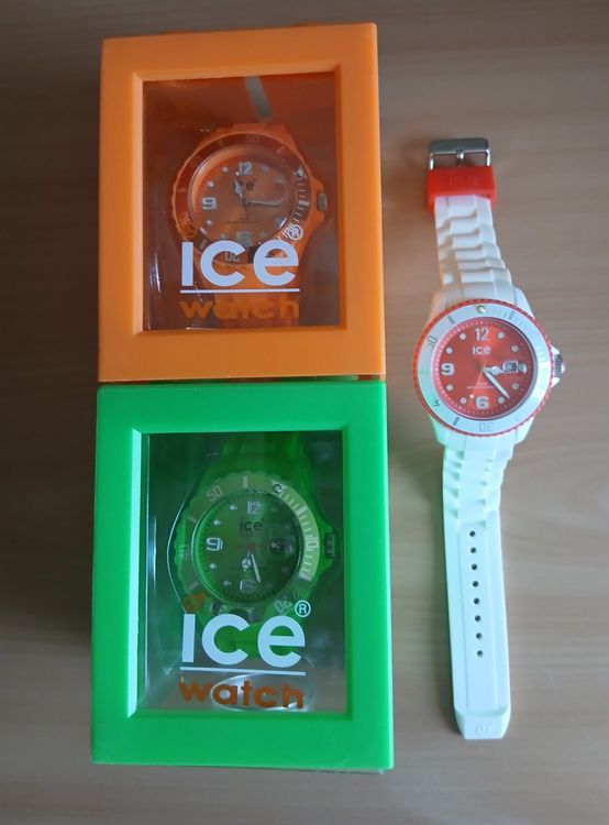 Lot 3 Stk. Ice Watch Uhren in Legoboxen Neu (Neu (gemäss Beschreibung ...