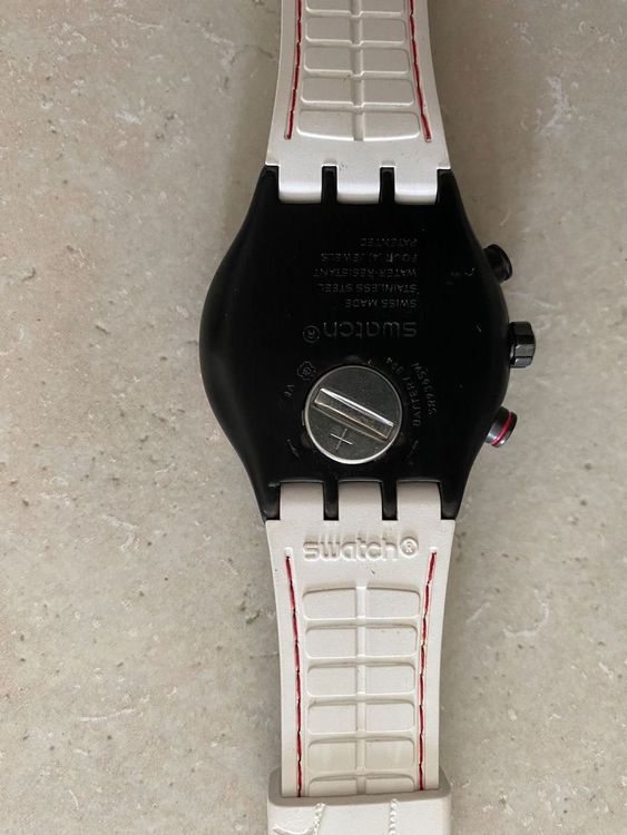 Swatch Irony New Chrono Rosso Fuoco YVM401 neuwertig (Neu (gemäss ...