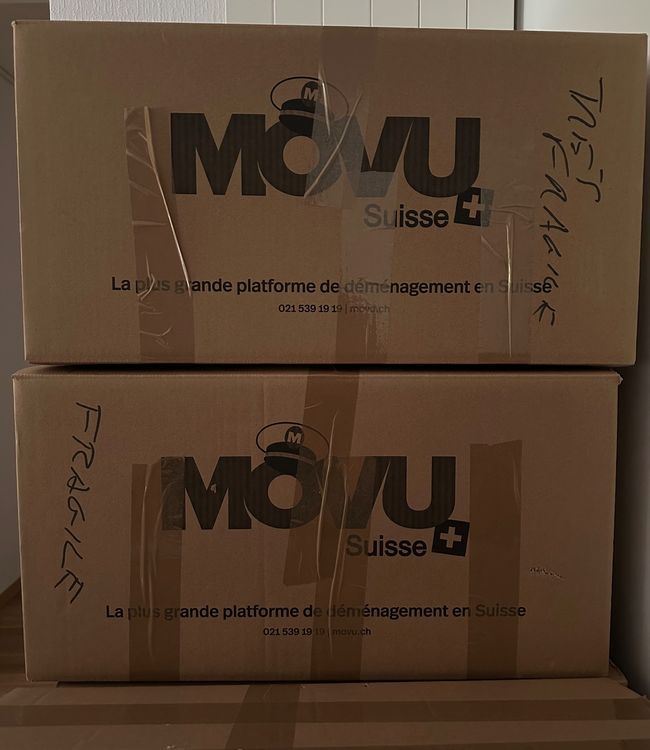 Cartons de déménagement Movu (60 cartons) (D'occasion) à Lausanne pour ...