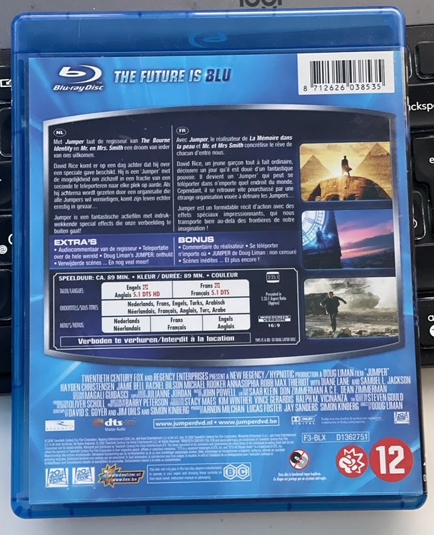 Jumper (2008) - Blu-ray (D'occasion) à Semsales pour CHF 4 – avec ...