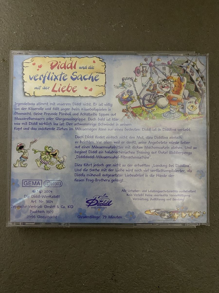 Diddl CD - und die verflixte Sache mit der Liebe - Top! (Gebraucht) in ...