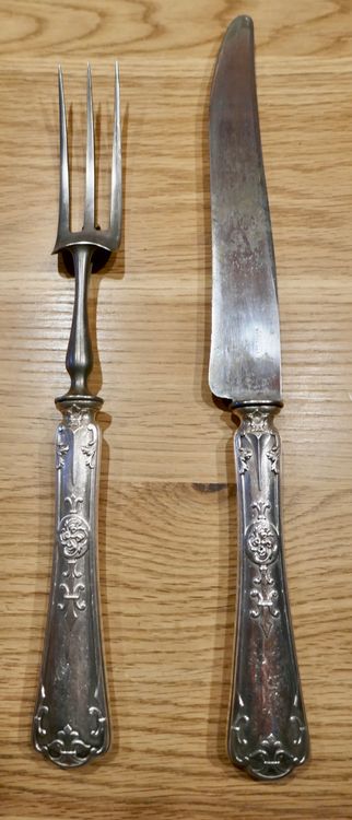 Silberbesteck Tranchiermesser und Gabel (Gebraucht) in Wallisellen für CHF 13 – mit Lieferung ...