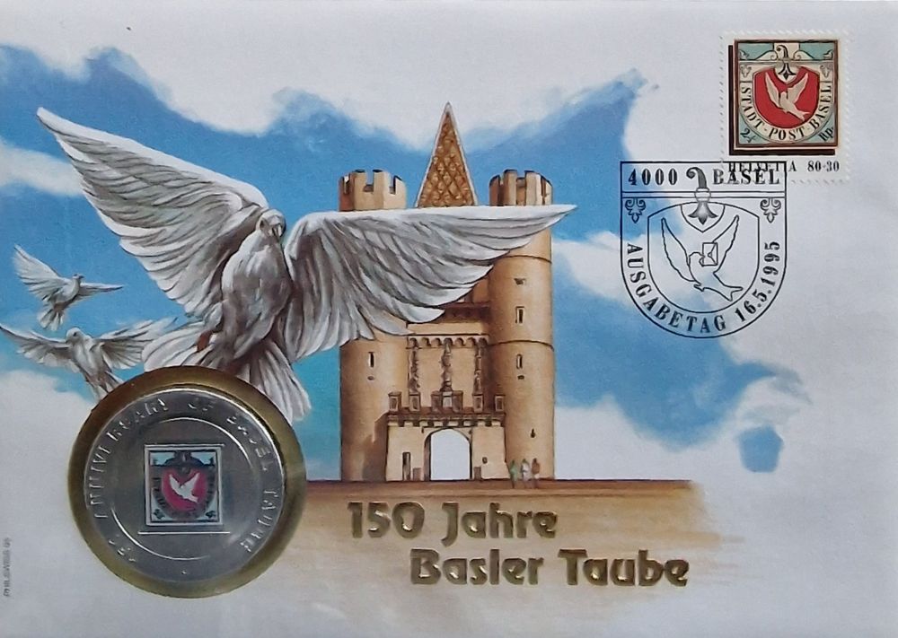 Numisbrief/Münzbrief - 150 Jahre Basler Taube | Kaufen auf Ricardo